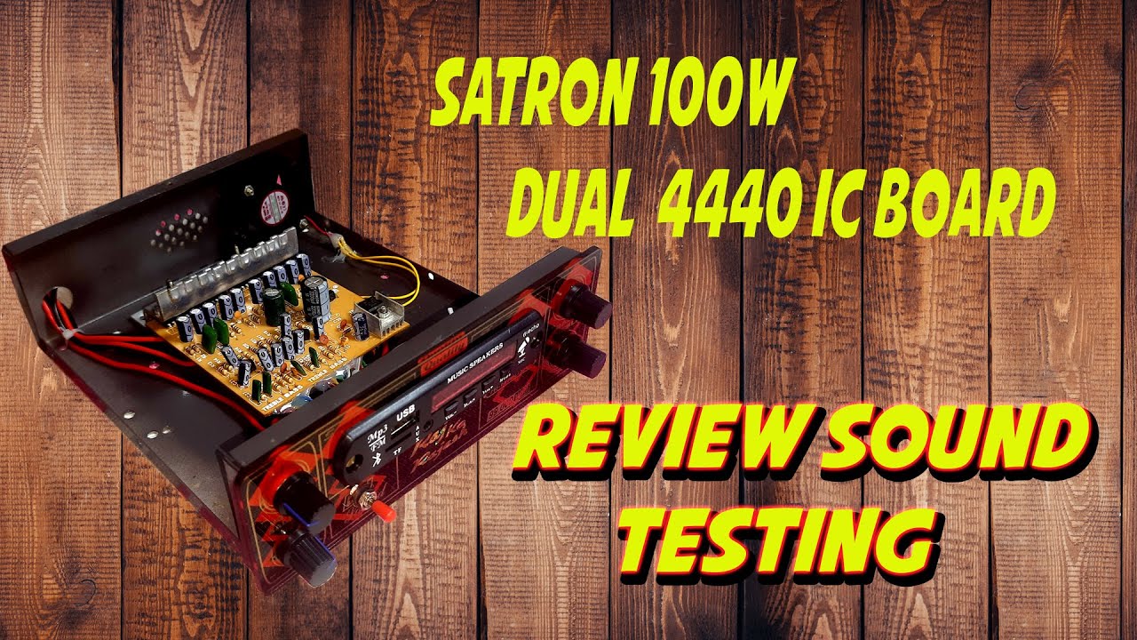 Satron 4440 Dual ic Audio board with volume bass treble review & Sound ...