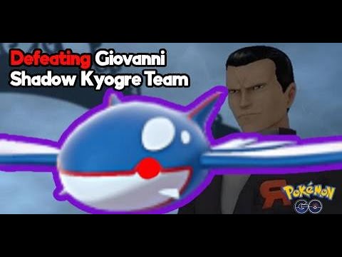 Taken Treasures: Defeating Team Go Rocket Boss Giovanni Shadow Kyogre ...