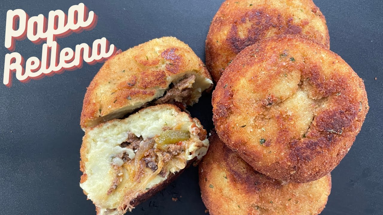Cuban Papa Rellena with Boniato - YouTube