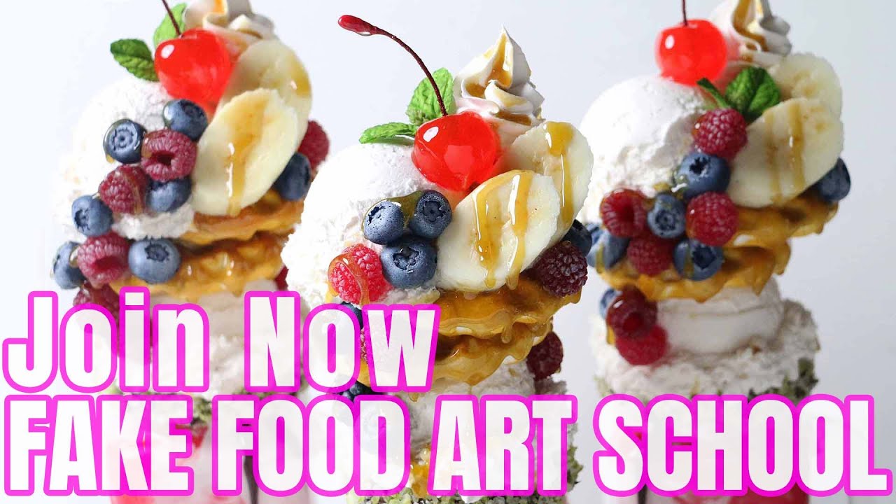 Learn How to Make Realistic Fake Foods! Join a FAKE FOOD ART SCHOOL ...