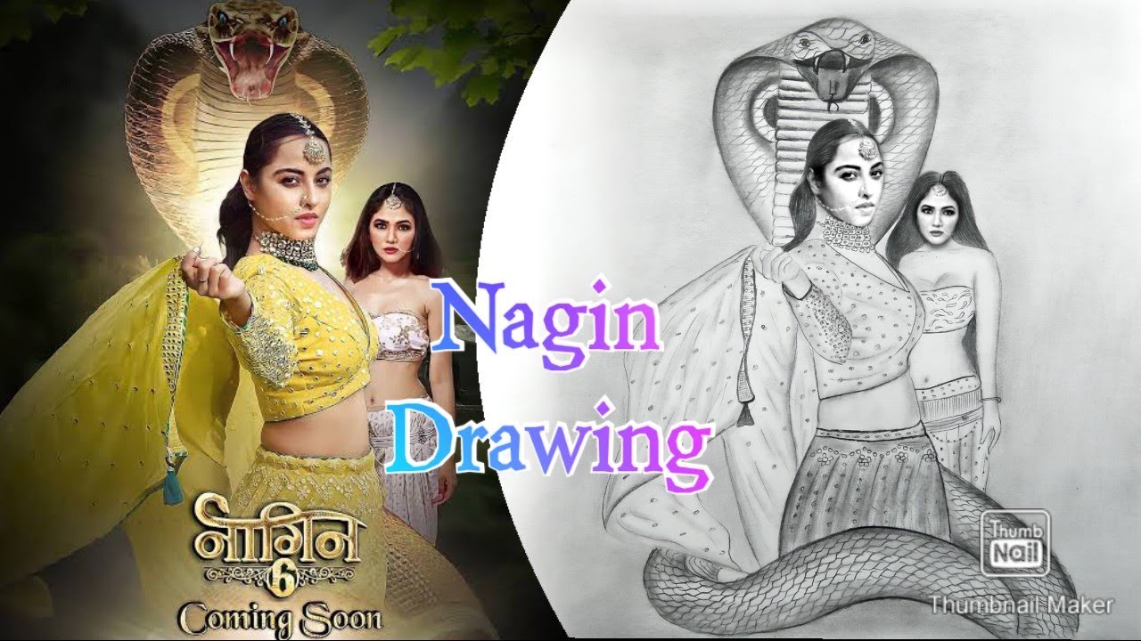 Nagin Drawing ll Nagin season 6 Riddhima pandit & niyati fatnani ll ...