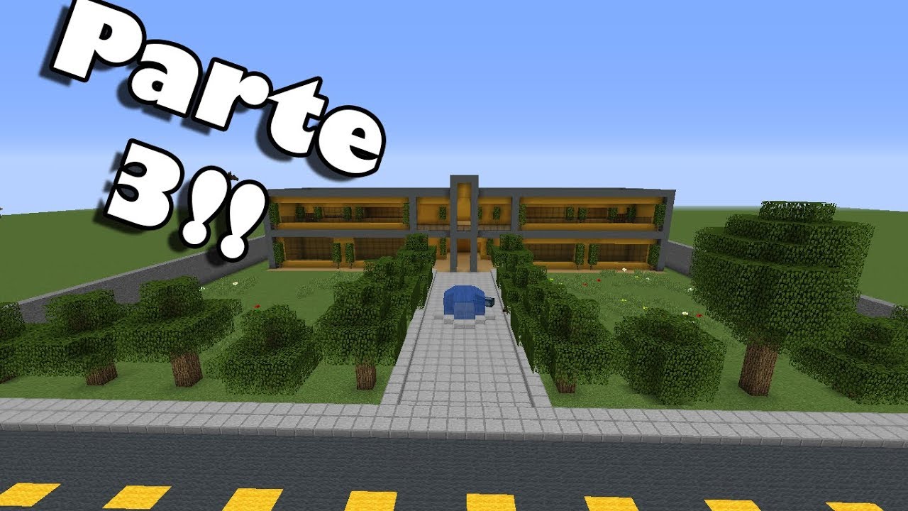 Como construir uma escola no minecraft !! (Parte 3) - YouTube