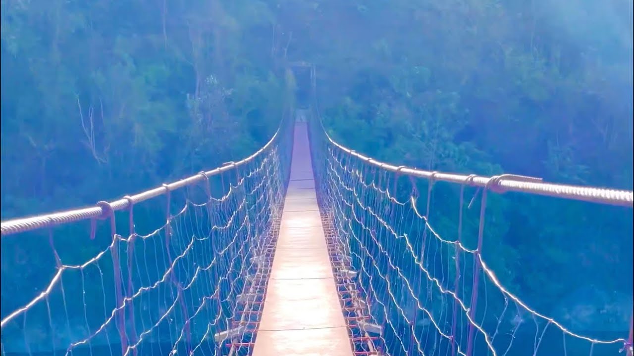 Hanging Bridge at Puyao river Picnic grounds , San Nicolas Pangasinan ...