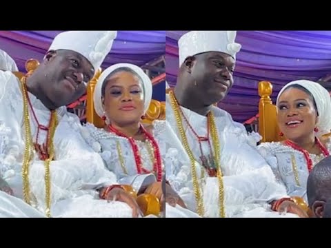 So Beautiful! See How Ooni Of Ife's New Wife Makes Him Laugh Out Loud ...