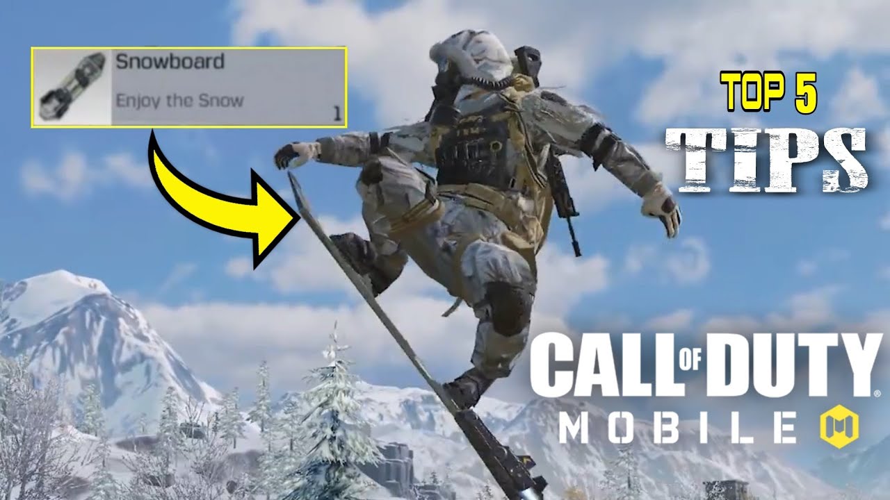 Top 5 Tips & Tricks | Call of Duty: mobile | Snowboard | HD - YouTube