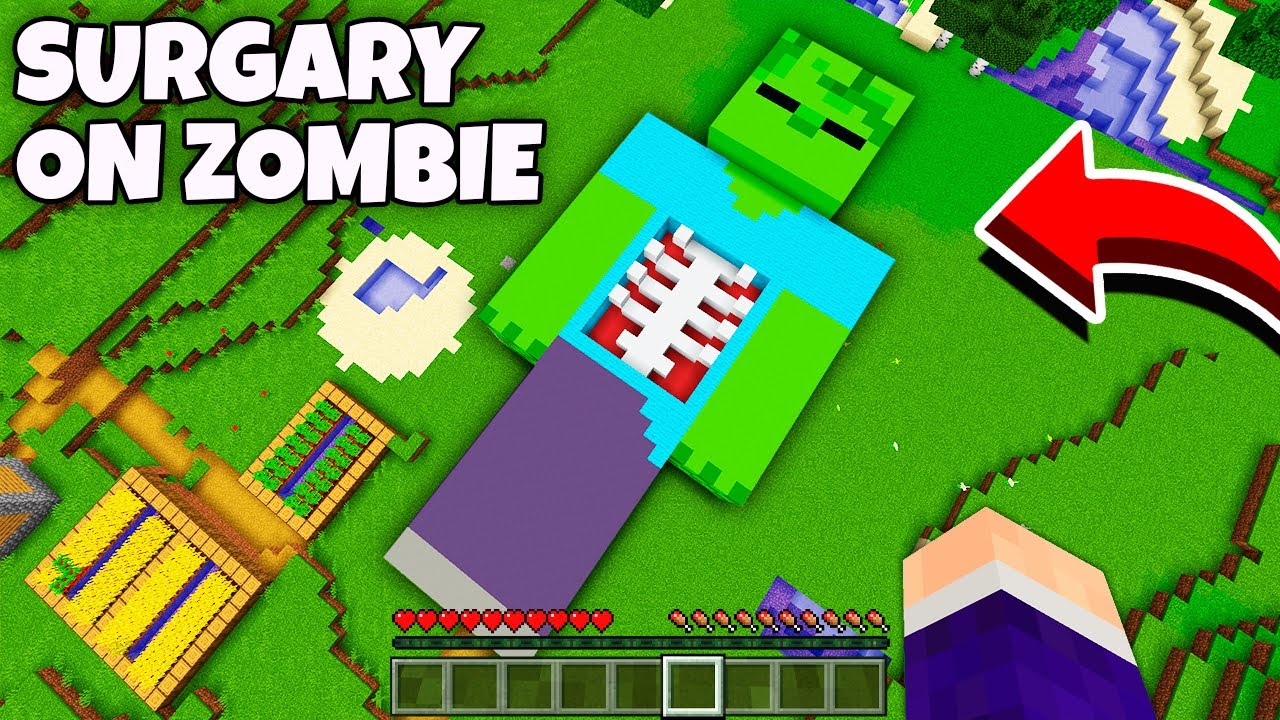 How to do SURGICAL OPERATION ON ZOMBIE in minecraft ? WHAT INSIDE ...