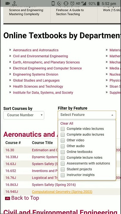 Free online textbooks and courses by MIT - YouTube