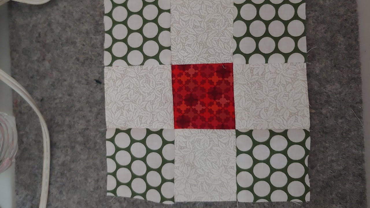 Basic Quilting Lesson How to make a quick and easy nine patch block ...