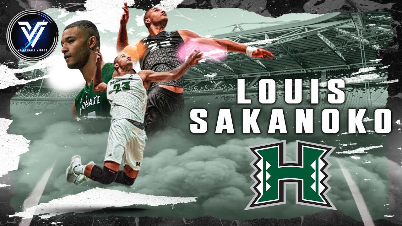 Louis Sakanoko Opposite and Outsider hitter | Hawaii | HIGHTLIGHTS 2024 ...
