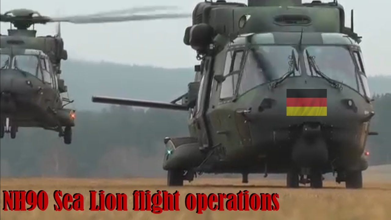 German Navy NH90 Sea Lion flight operation - YouTube