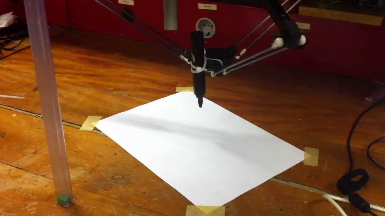 Drawing Robot (Delta Architecture) - YouTube