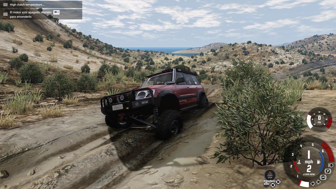 Ruta con nissan patrol gr y61 BEAMNG DRIVE - YouTube