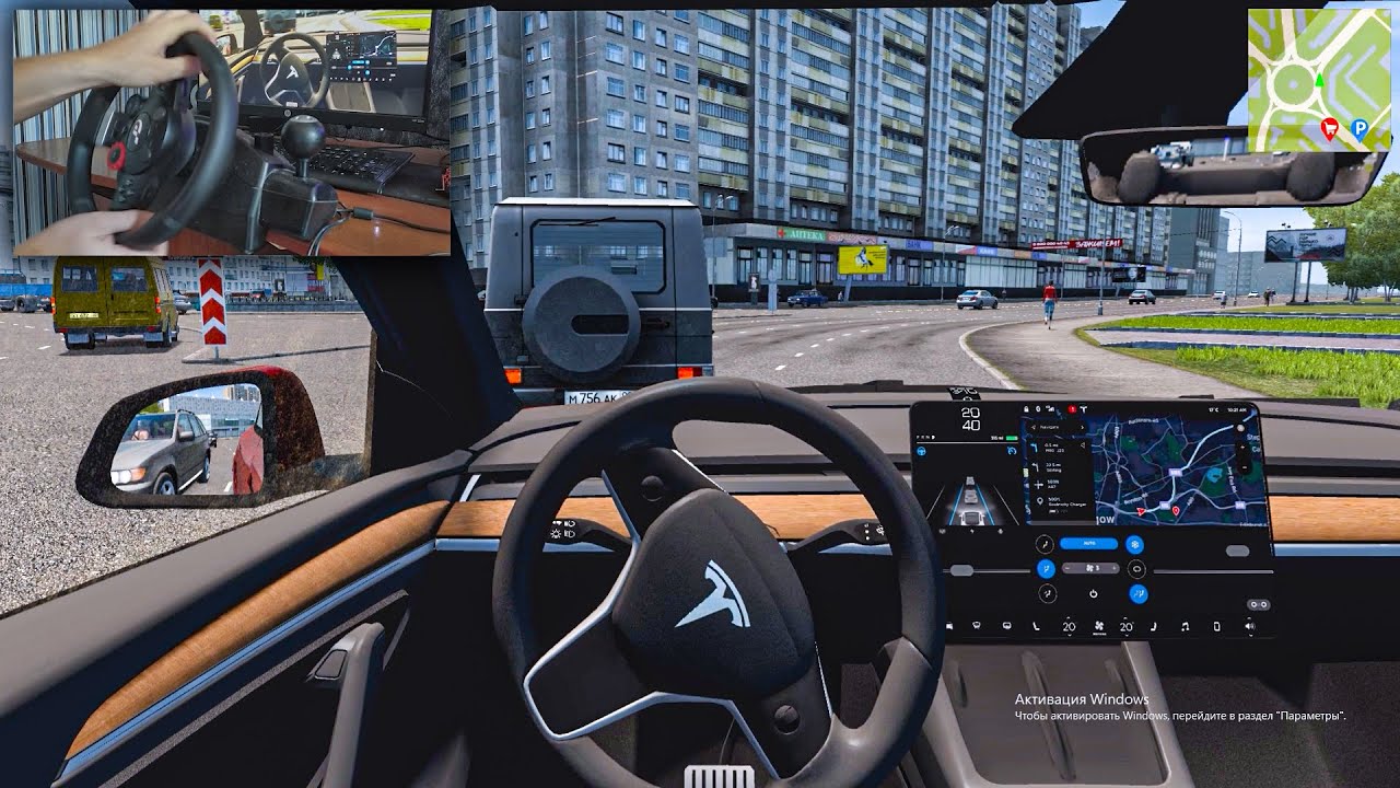 Tesla Model Y Long Range Fast Driving - City Car Driving - YouTube