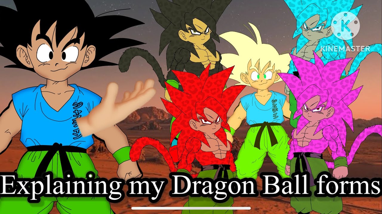 Explaining all of my Dragon Ball forms (Dragon ball animation) - YouTube
