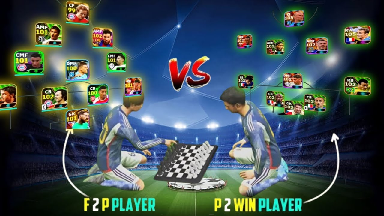 PAY 2 win squad vs F2P squad gameplay😲#efootball - YouTube