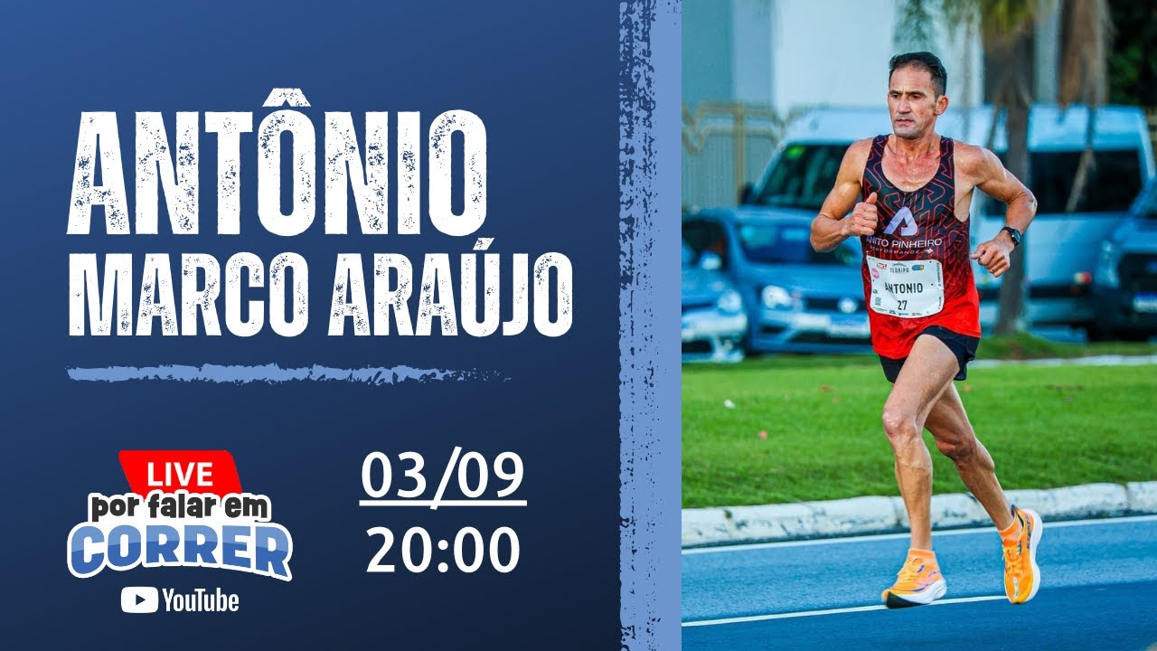 ANTÔNIO MARCO ARAÚJO (CAMPEÃO da MARATONA DE FLORIPA 2024) - PODCAST POR FALAR EM CORRER AO VIVO ...