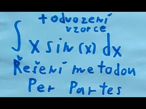 Integrace metodou Per Partes. - YouTube
