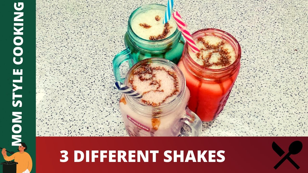 HOW TO MAKE 3 DIFFERENT TYPE OF SHAKES || 3 DIFFERENT TYPES OF FRUIT ...