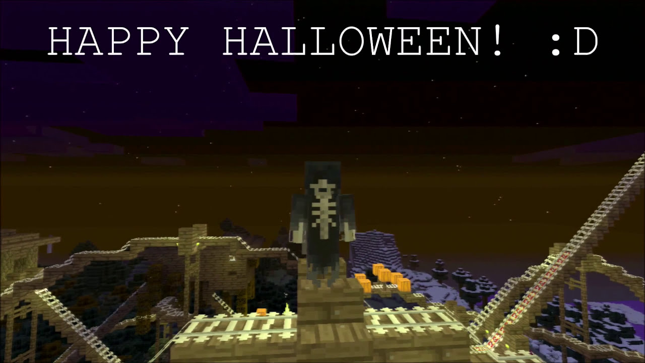 Minecraft: AMAZING ROLLER COASTER HALLOWEEN MASHUP PACK! (LS) - YouTube