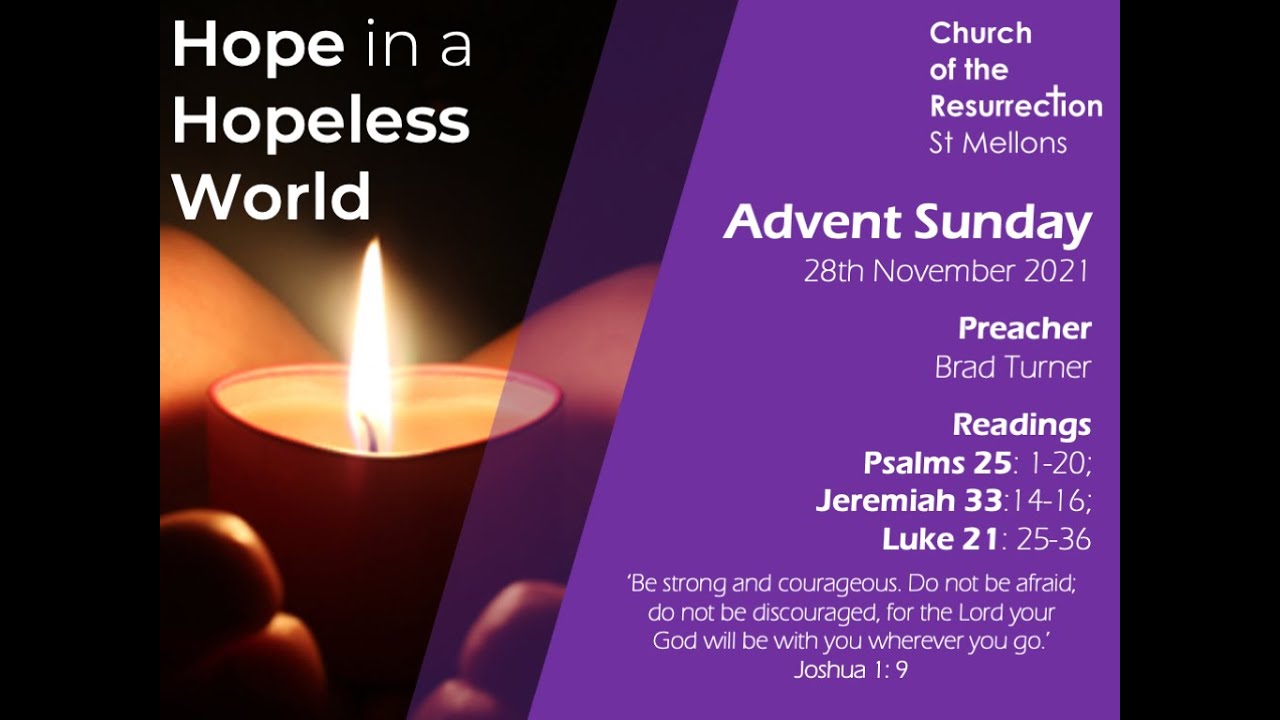 Advent Sunday: Hope (Sunday 28th November) - YouTube