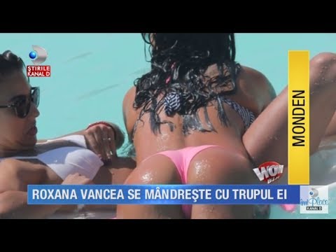 Stirile Kanal D (04.07.2017) -  Roxana Vancea, surprinsa de paparazzi la piscina!
