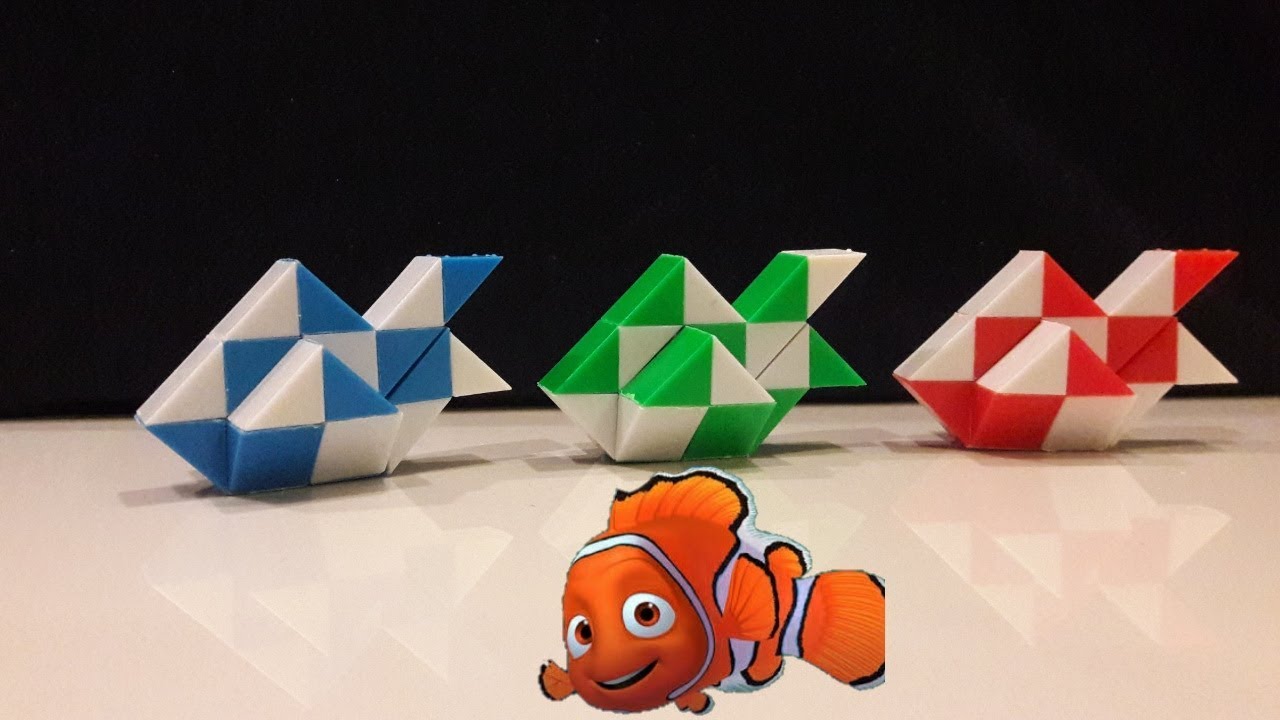 Rubik's Twist 24 Tutorial # Fish # Smiggle snake Puzzle #สอนทำสเนคบอล ...