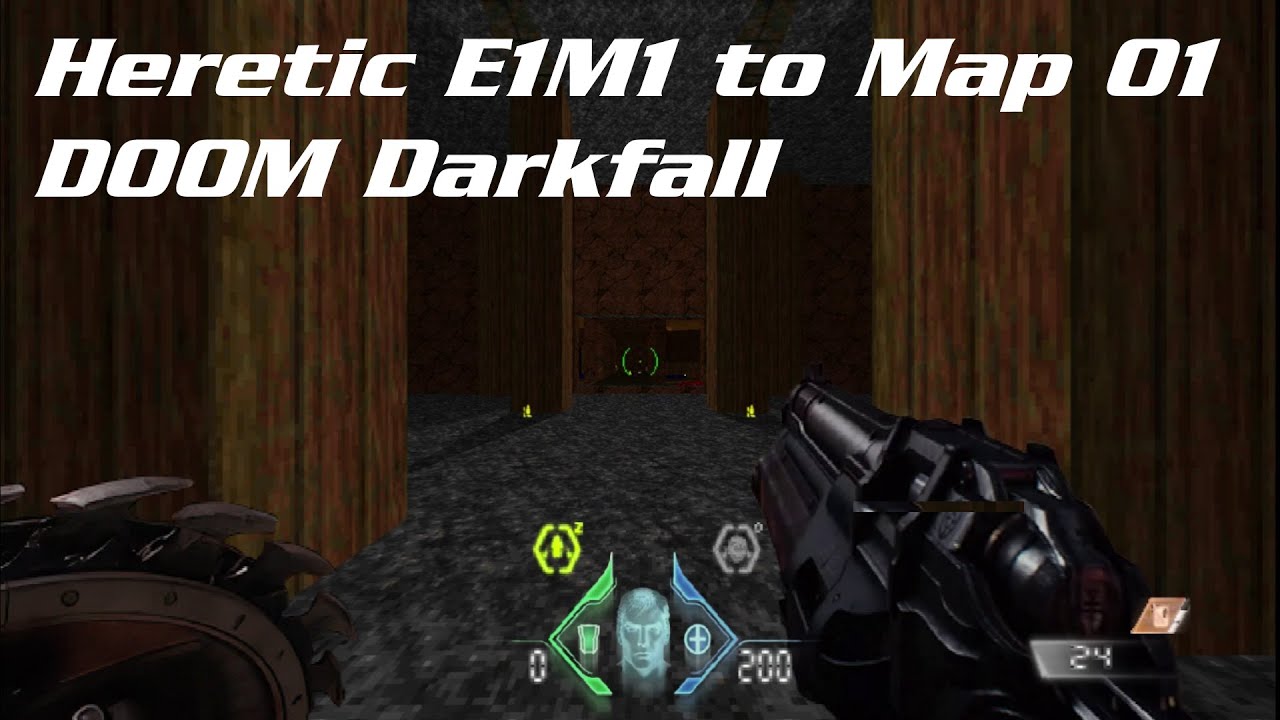 [Doom II] Heretic E1M1 to Map 01 + DOOM Darkfall (Doom: The Dark Ages in Classic Doom) - YouTube