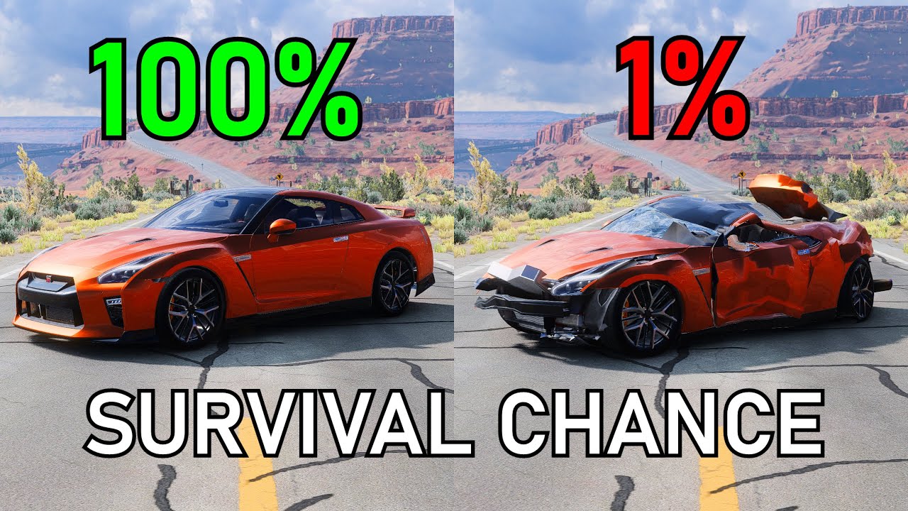 Realistic Survival Chance Crashes #19 | BeamNG.drive - YouTube
