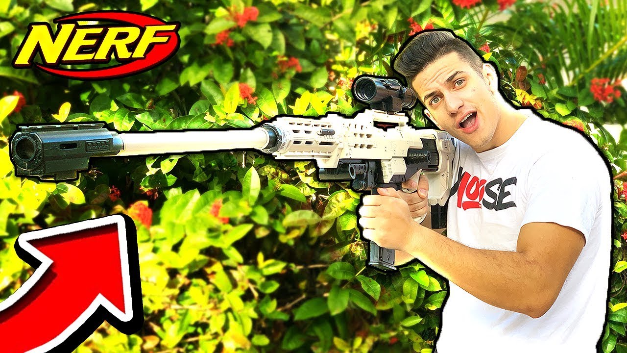 NERF WAR : BIGGEST NERF SNIPER! (Nerf Gun Game Battle) - YouTube