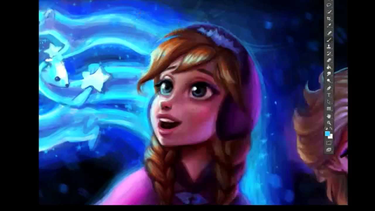 Digital Painting Time Lapse/Tutorial | Frozen - YouTube
