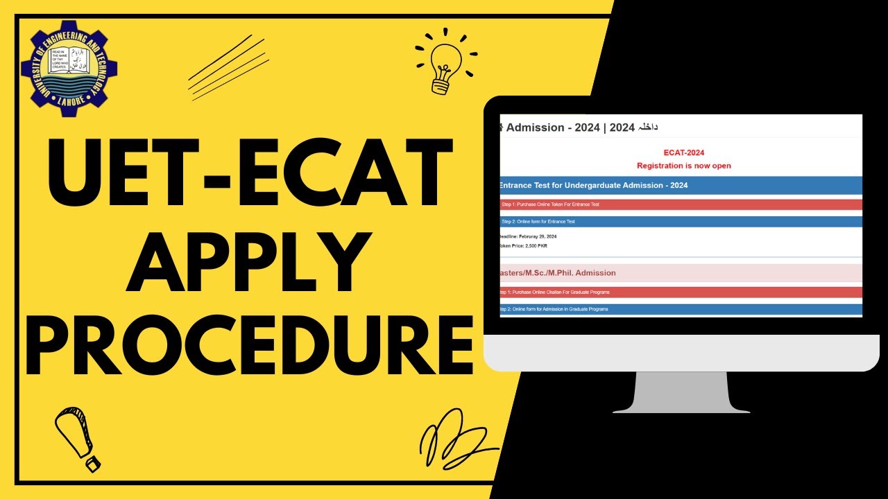 UET-ECAT Complete Registration Procedure step by step :: Apply ...
