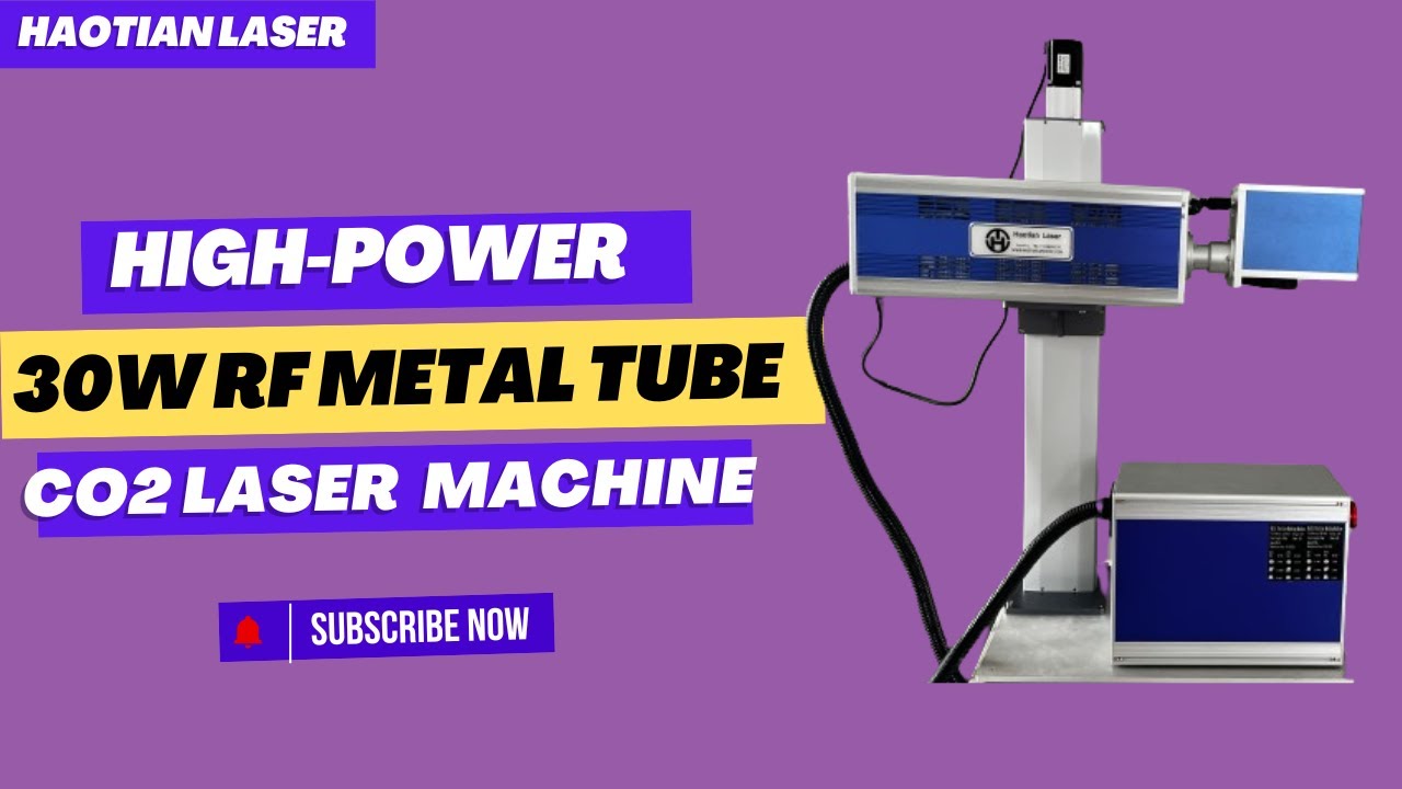 High-Power 30W RF Metal Tube CO2 Laser Marking Machine - YouTube