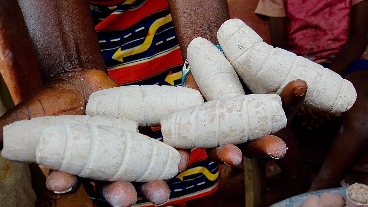 I Met A Lady Making Native Chalk In Oza Nogogo, Delta State, Nigeria ...