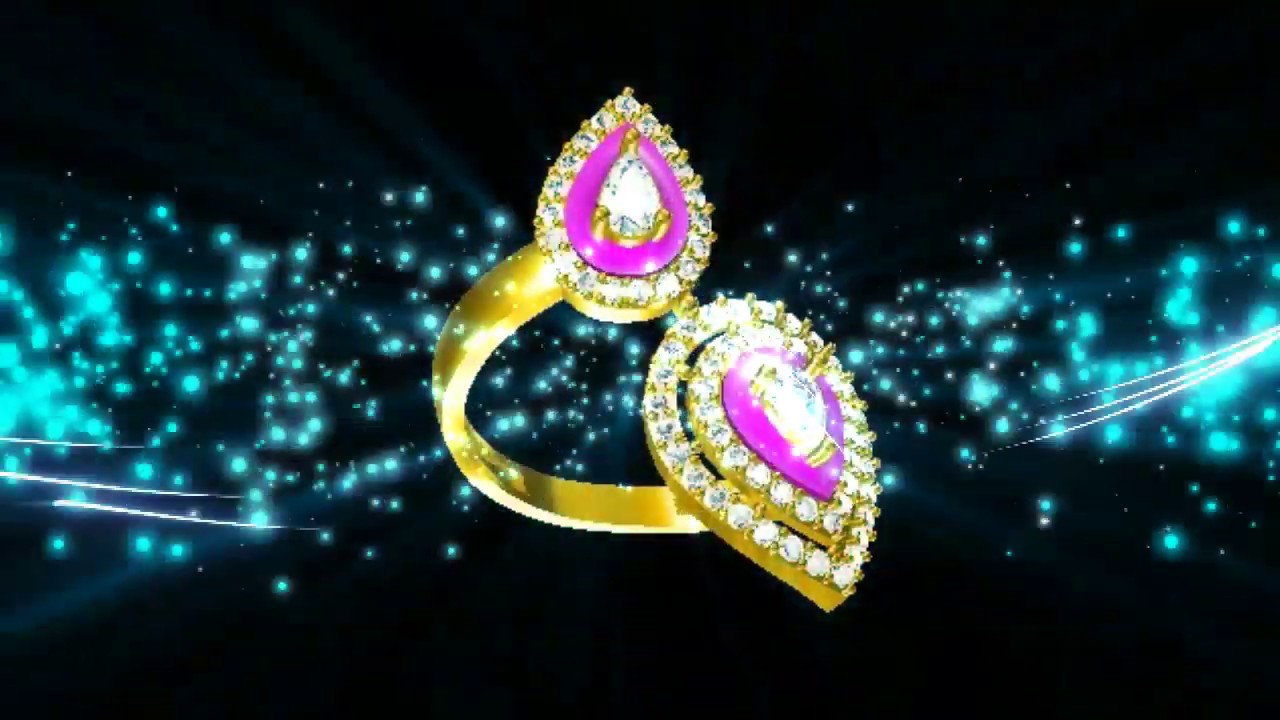 Latest Unique Gold Hoop ring Designs for girl by jewel cad dj 026 - YouTube
