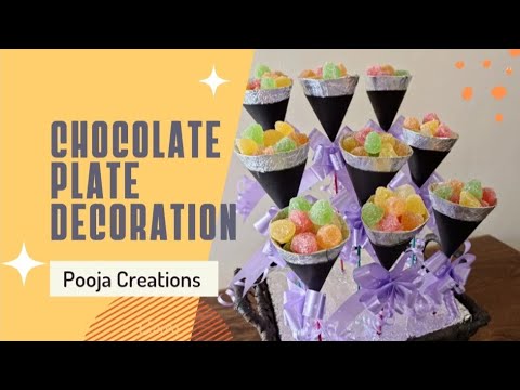 Chocolate plate decoration | Plate decoration ideas | Plate decoration ...