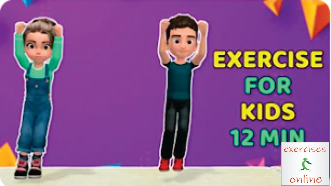 12 MIN EXERCISE FOR KIDS HOME WORKOUT/12 წთ ვარჯიში ბავშვებისთვის ...