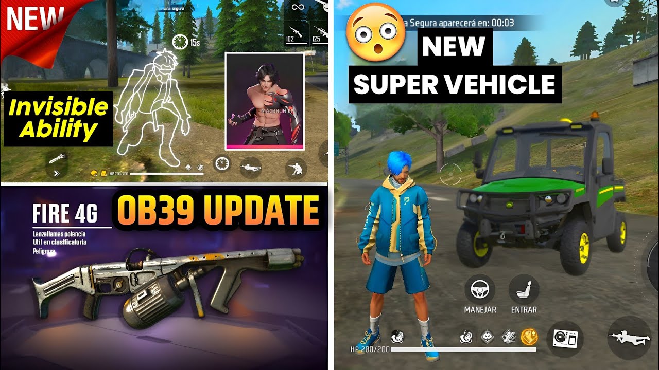 FREE FIRE OB39 UPDATE ll OB39 UPDATE FREE FIRE ll FREE FIRE NEW EVENT ...