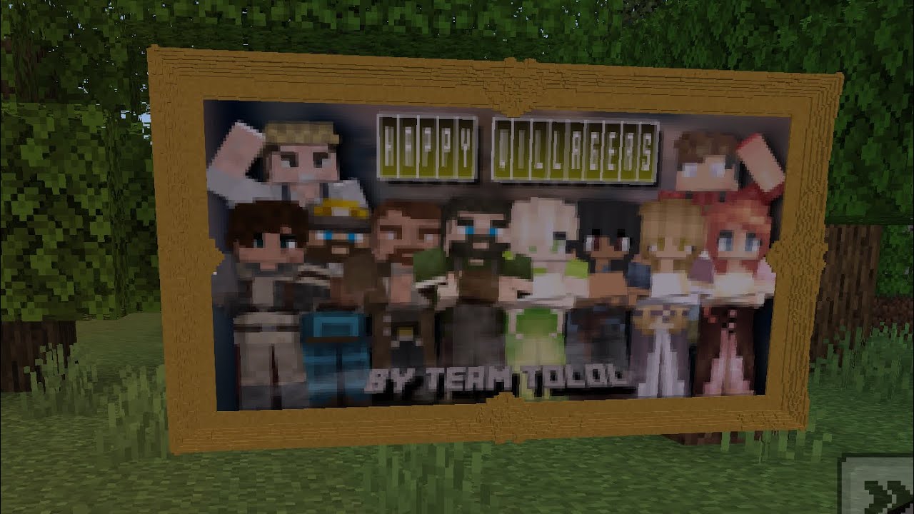 Happy villagers add on - YouTube