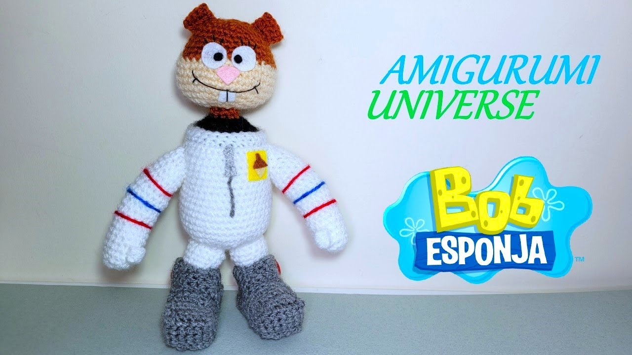 Arenita Mejillas Sandy (BobEsponja) Tutorial muñeca de ganchillo de ...