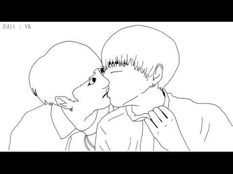 Drawing Animation VKook Kiss ! Fan art