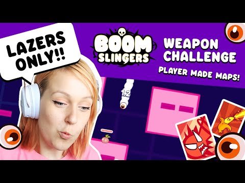 Boom Slingers - Lazers only challenge (on player-made maps!) - YouTube
