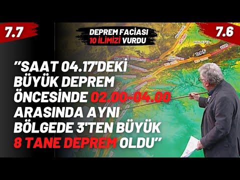 Saat 04.17'deki Büyük Deprem Öncesinde 02.00-04.00 Arasında Aynı Bölgede 3'ten Büyük 8 Deprem Oldu