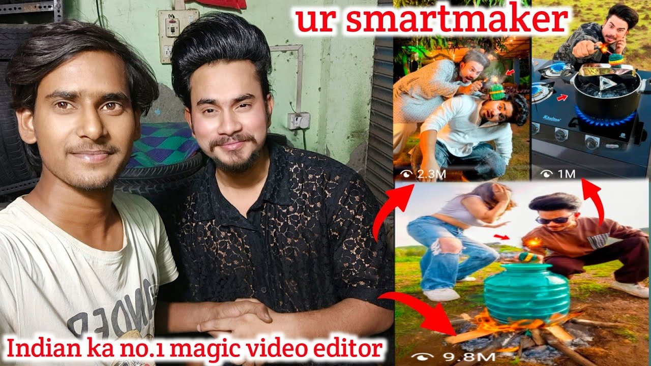 UR SMARTMAKER🥰 (india ka) No.1 magic video editor 🖥️ ll daddu vlogs @UrSmartMaker - YouTube