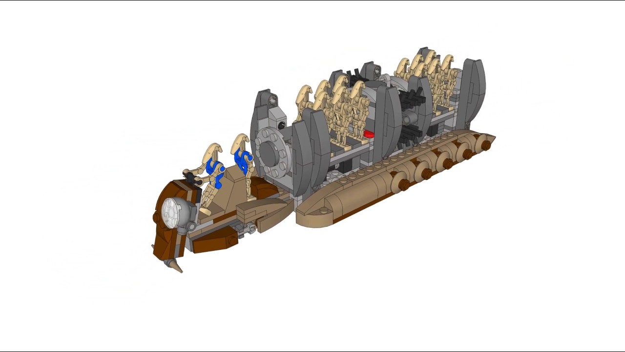 Lego 75086 Battle Droid Troop Carrier 3D Sketchup - YouTube