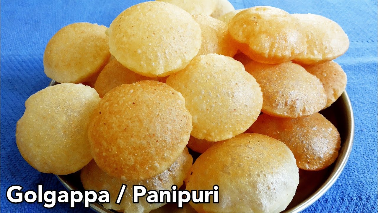 Puri for Panipuri Suji Puri Sooji Panipuri Golgappa Puri Recipe ...