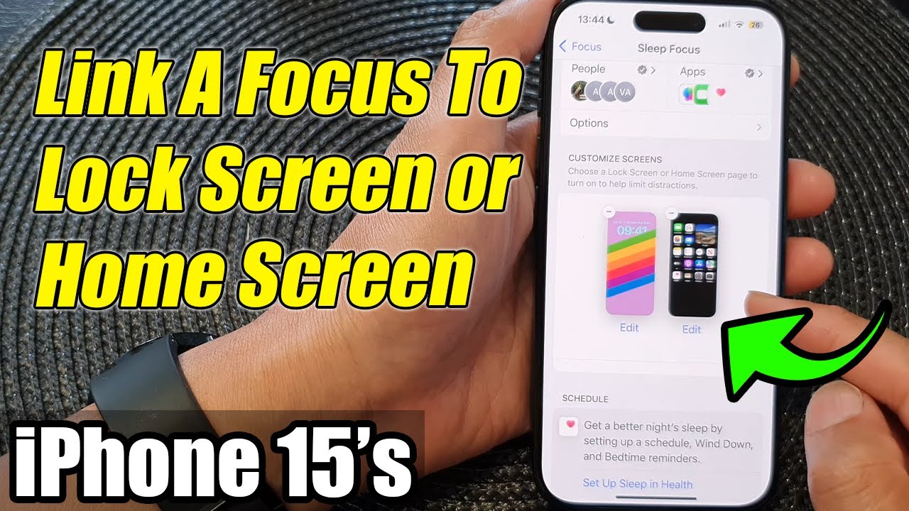 iPhone 15/15 Pro Max: How to Link A Focus To A Lock Screen or Home ...