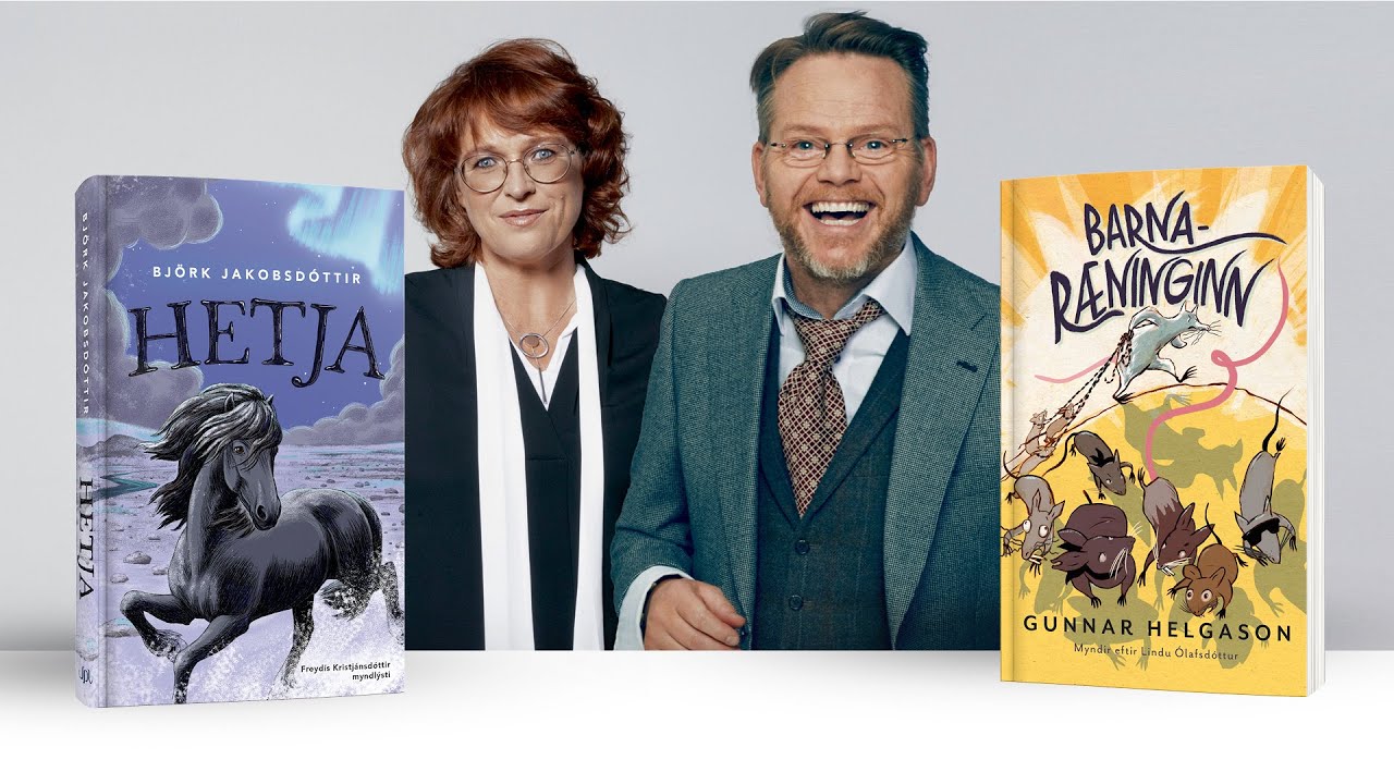 Gunnar Helgason og Björk Jakobsdóttir, upplestur. Hetja og ...