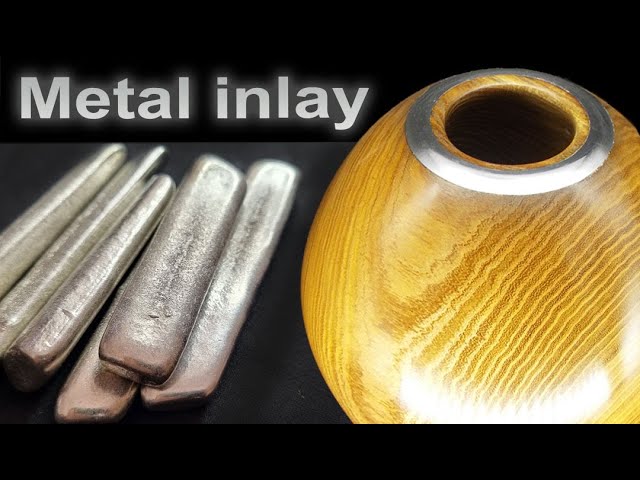 Woodturning Metal Inlay Woodturning | Easy Inlay Project
