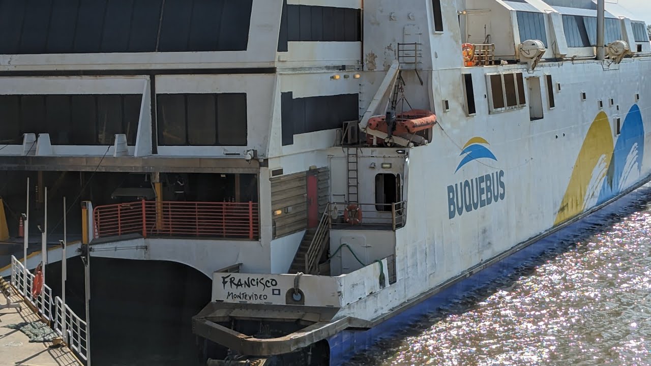 #124-Buquebus Ferry -Riding the waves from Montevideo - YouTube