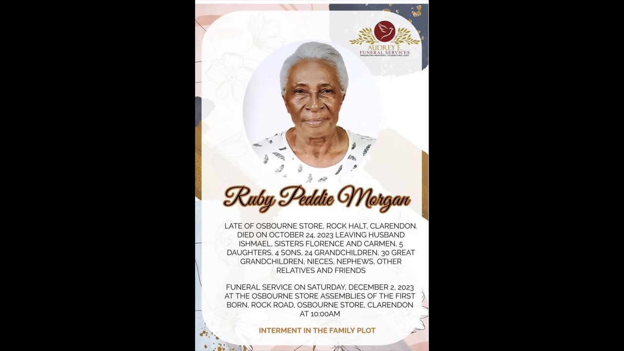 Thanksgiving Service for the late Ruby Morgan - YouTube